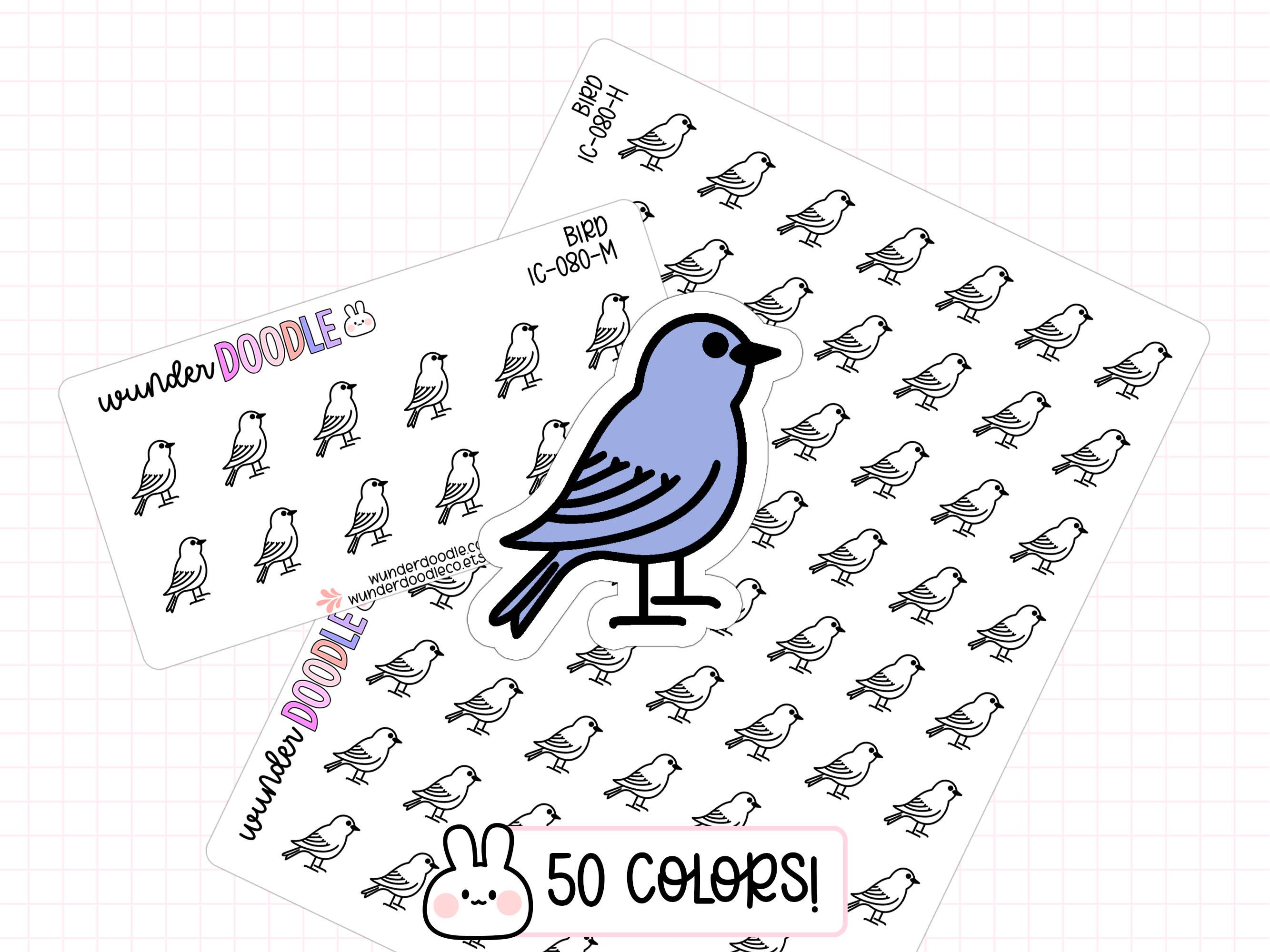 Bird Planner Stickers | Cute Icon Stickers - Etsy