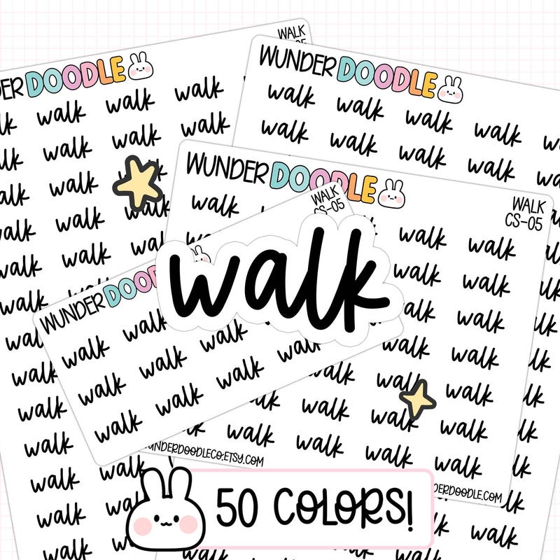 Walk Stickers - Etsy