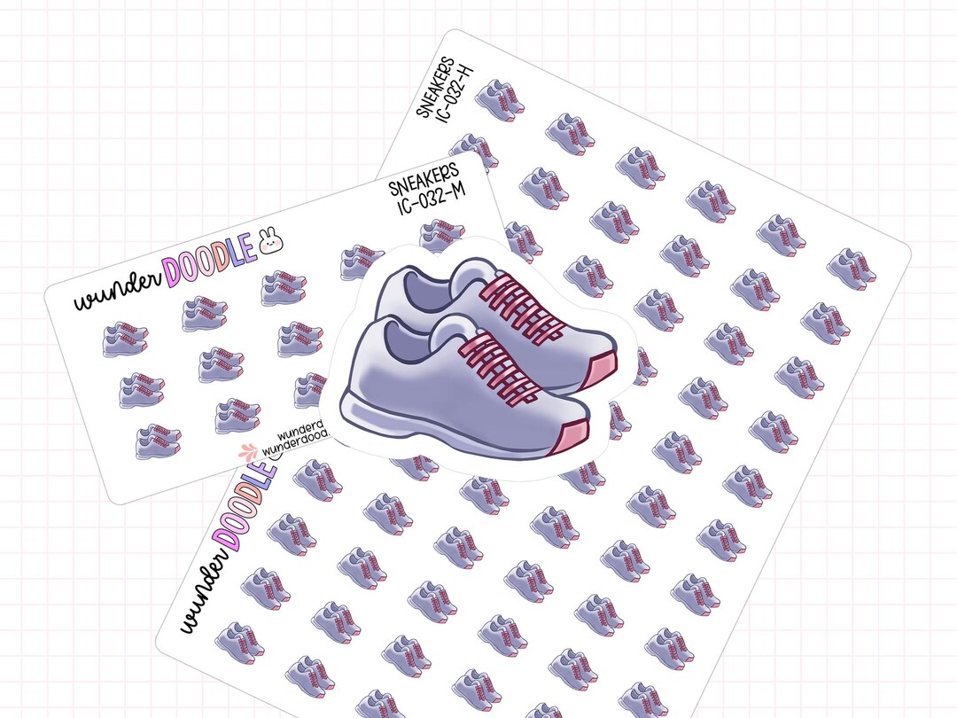 Sneakers Planner Stickers | Icon Stickers | IC-032 | Running Shoes ...