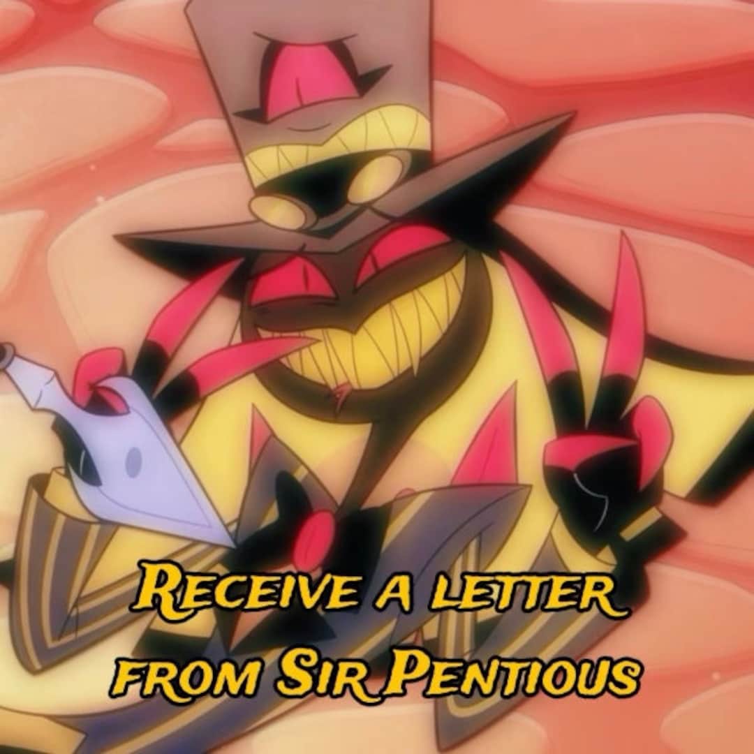 Hazbin Hotel Receive a Letter From Sir Pentious - Etsy