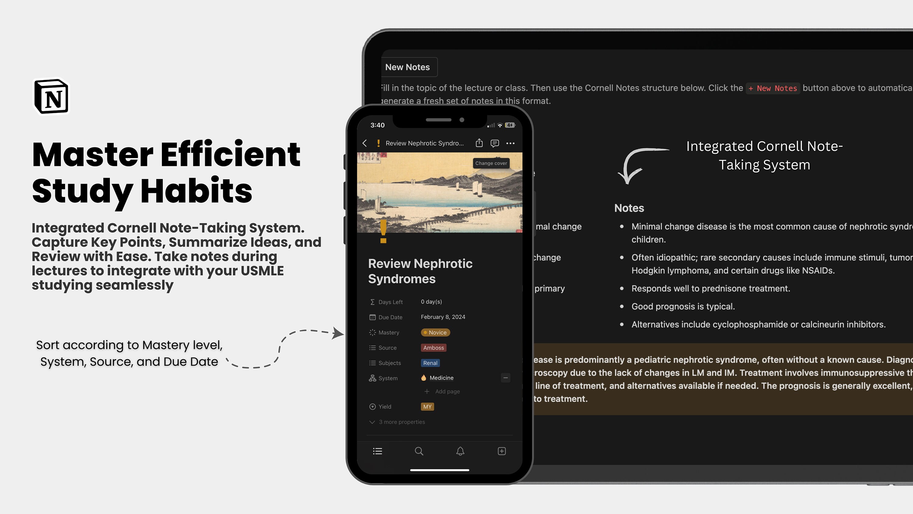 USMLE Studyhub Planner Notion Template for Medical Students, Exam Prep ...