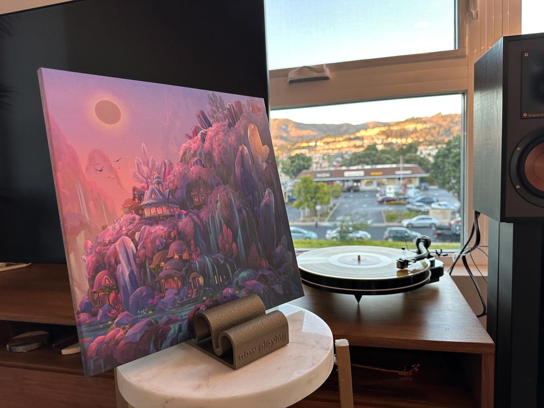 Record Stand, Now Playing Vinyl Display Stand, Audiophile Gift, Vinyl ...