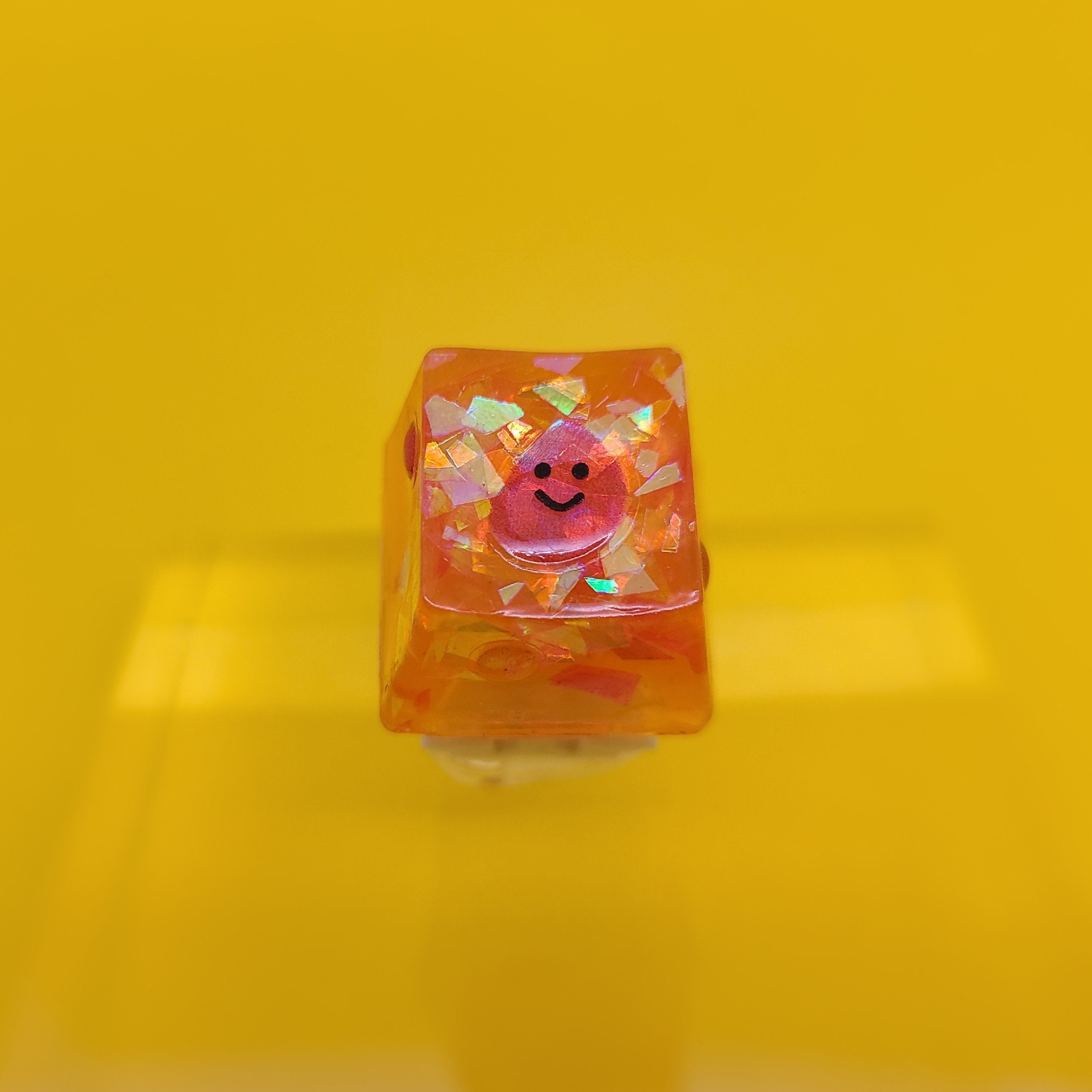 Smiley Slime Face Keycap, Mechanical Keyboard, ESC Keycap, Handmade ...