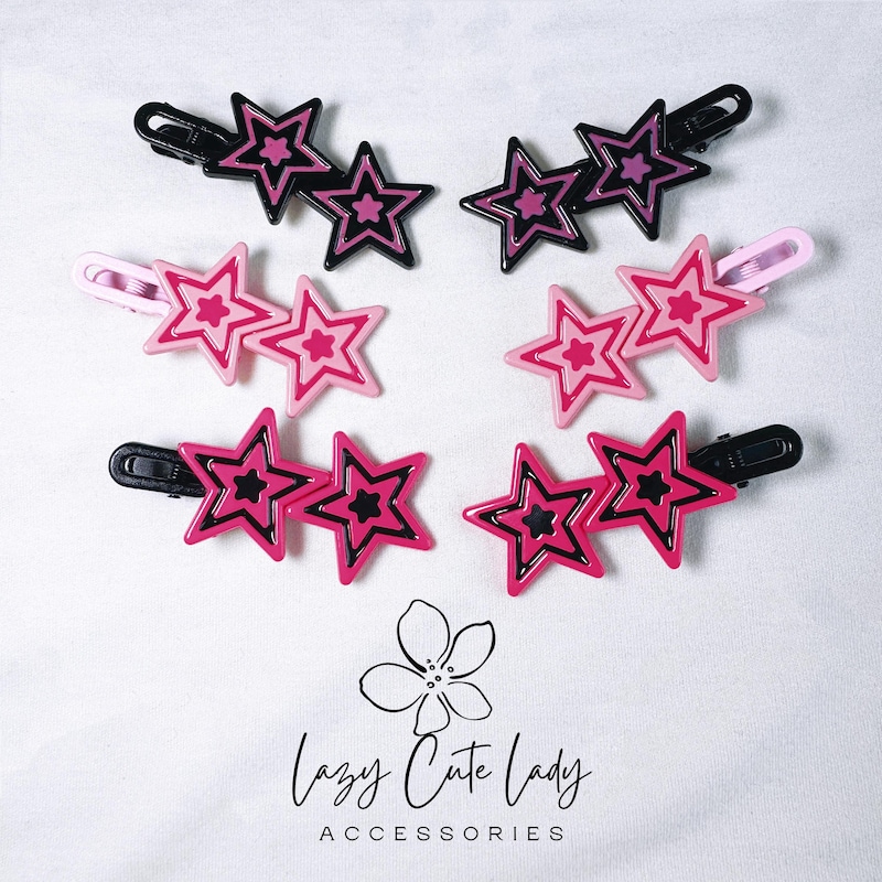 Star Hair Clips - Etsy