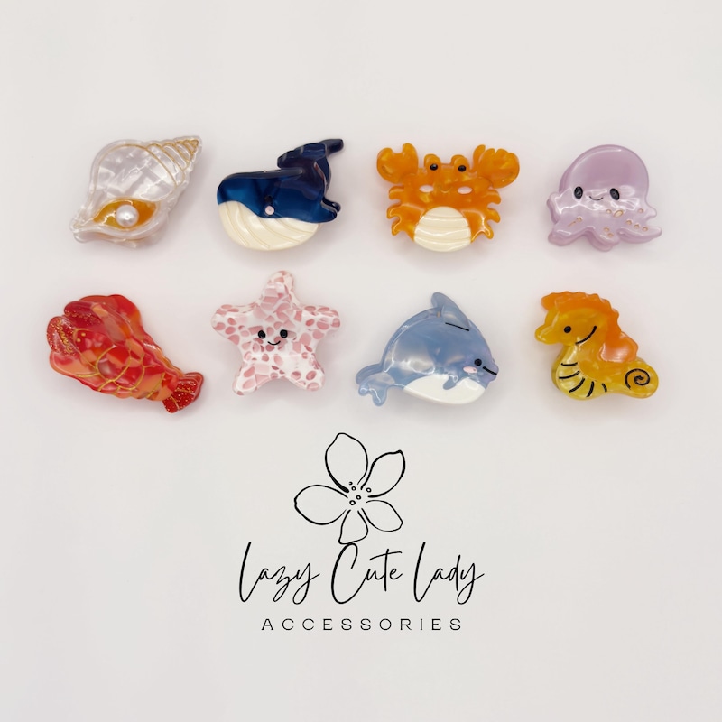 Mini Claw Clip Animals - Etsy