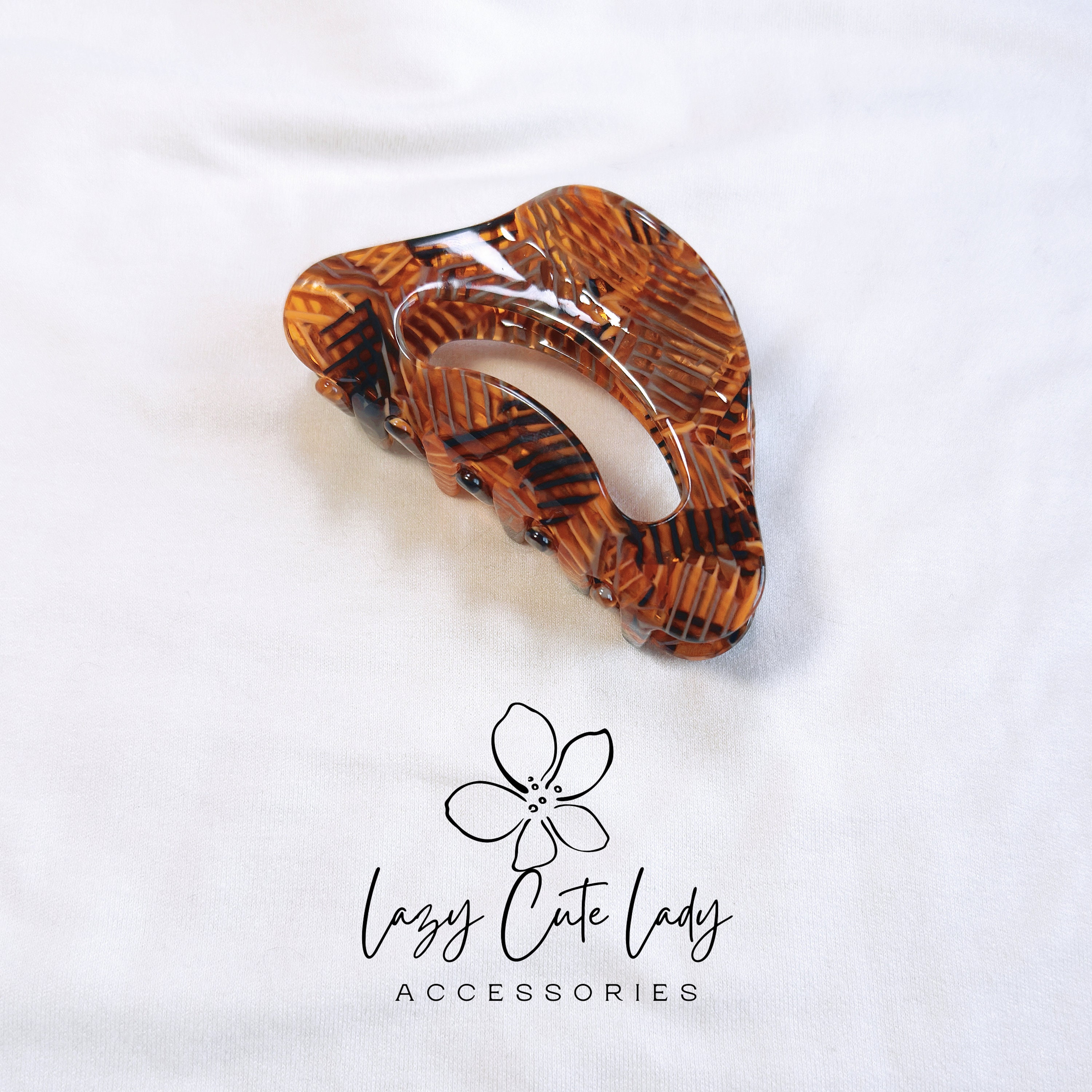 Vintage French Hair Claw: Eco-friendly Acetate Hair Clip - 3.75 Inch - Etsy