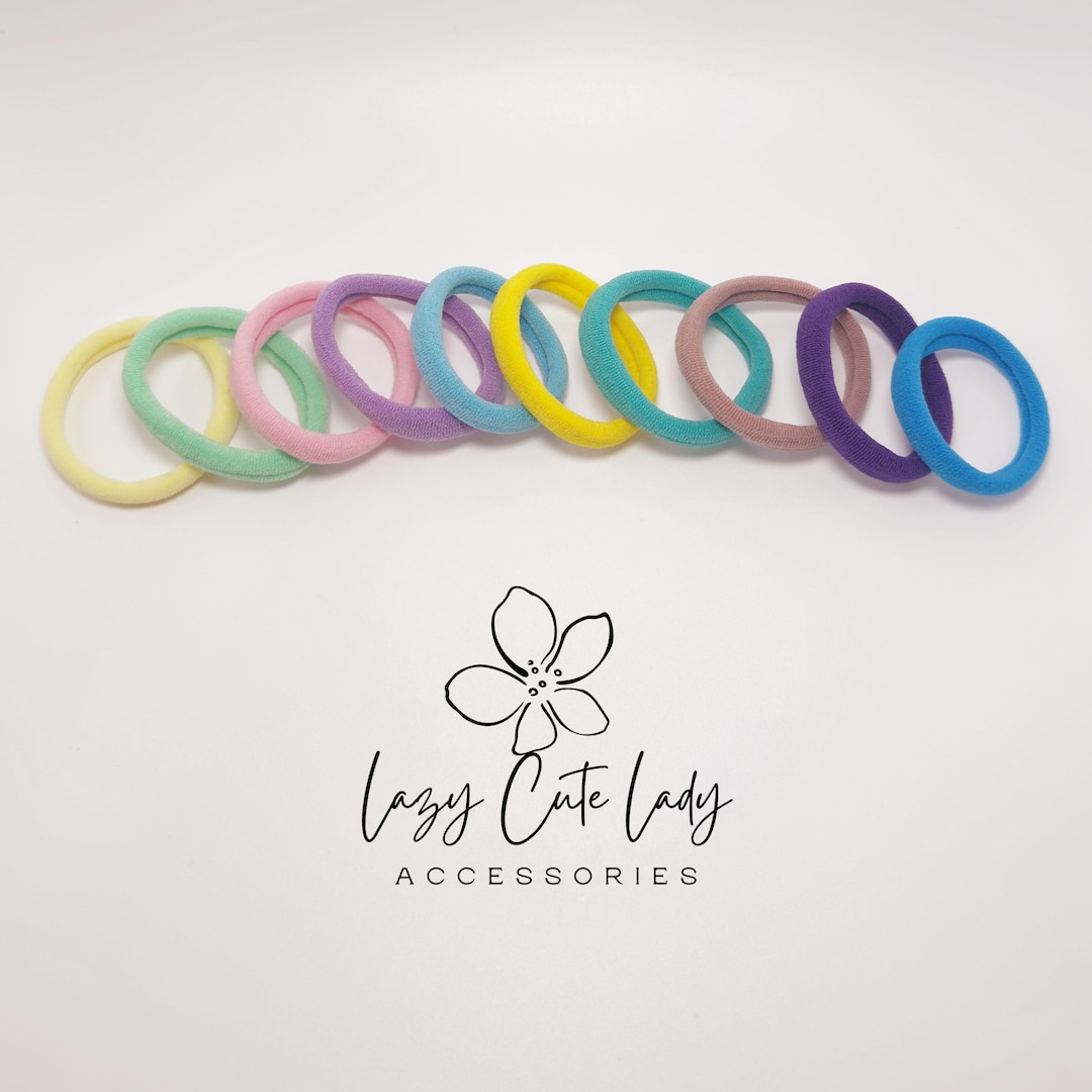 Soft No-crease Hair Ties –colorful Elastic Hair Bands | Gentle ...