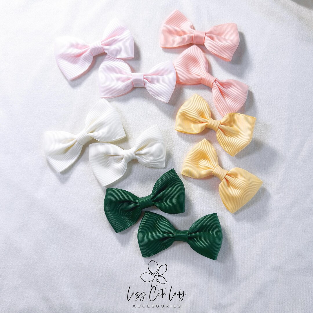 Mini Bow Hair Clips Set – Cute and Versatile - Baby Hair Accessory ...