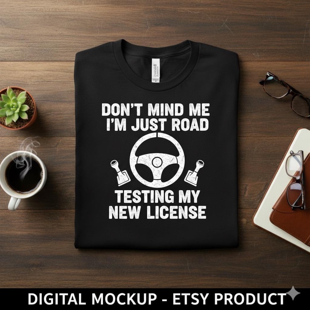 Funny Driving License Design | New Driver Digital Download | Road Test ...
