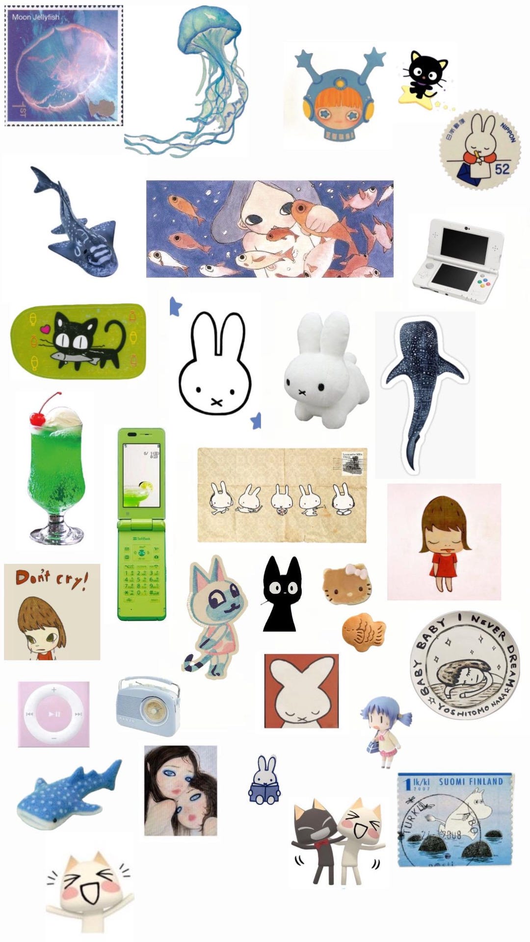 Y2k Sticker Sheet 49 Single Stickers, Glossy Vinyl Stickers. Juminocore ...