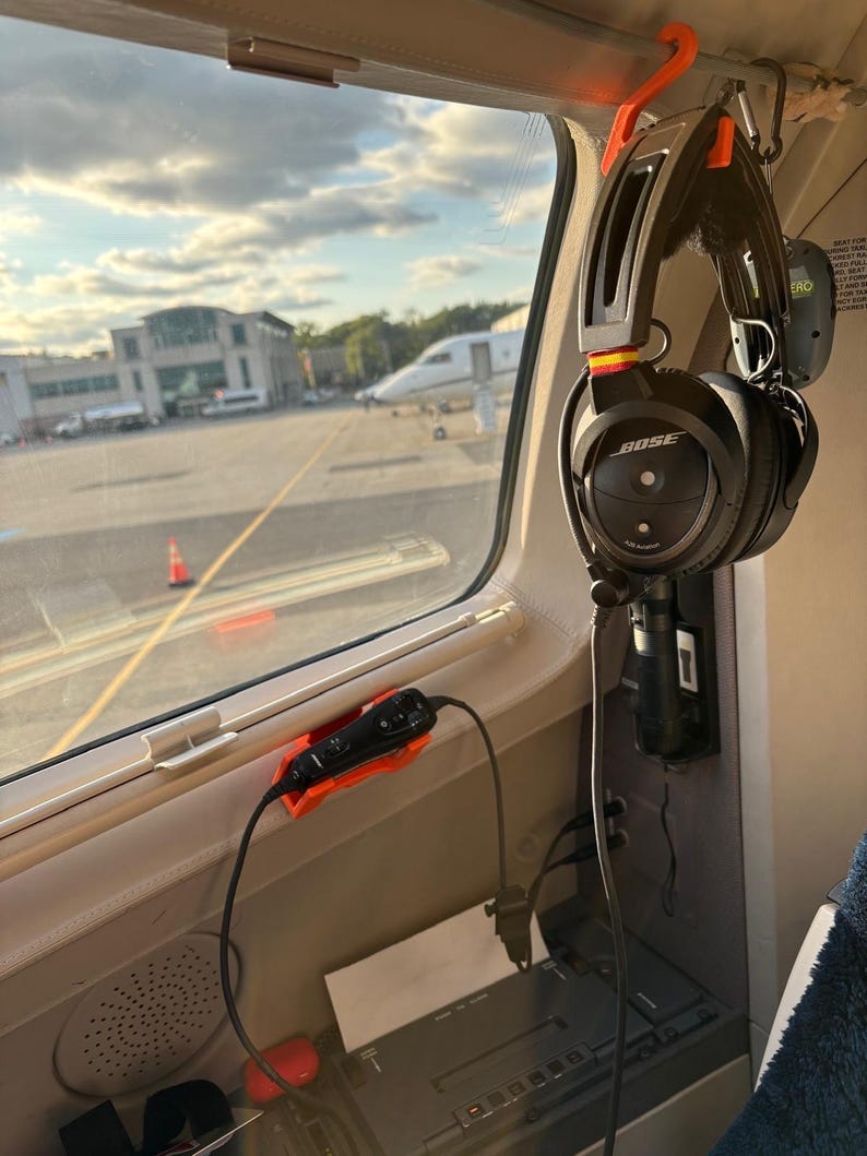 Bose A20 Falcon 7X Headset Control Hanger and Hook Set Horizontal ...