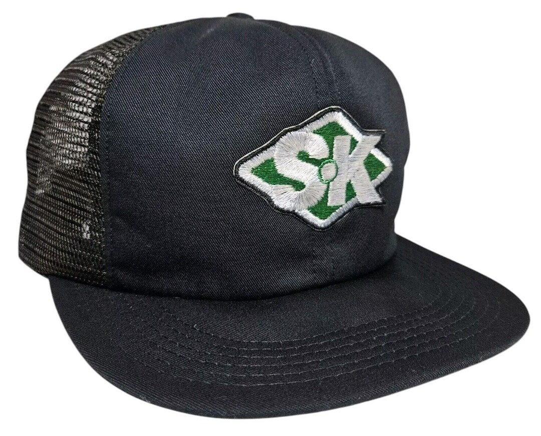 Vintage SK Tools Snapback Hat Patch Mesh Black USA M & B Headwear ...