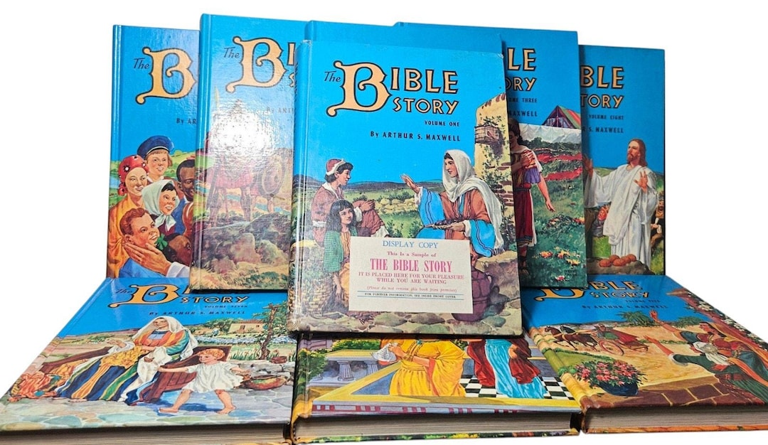 Bible Story Complete Book Set Volumes 1-10 Religious Hardcover 1950s ...