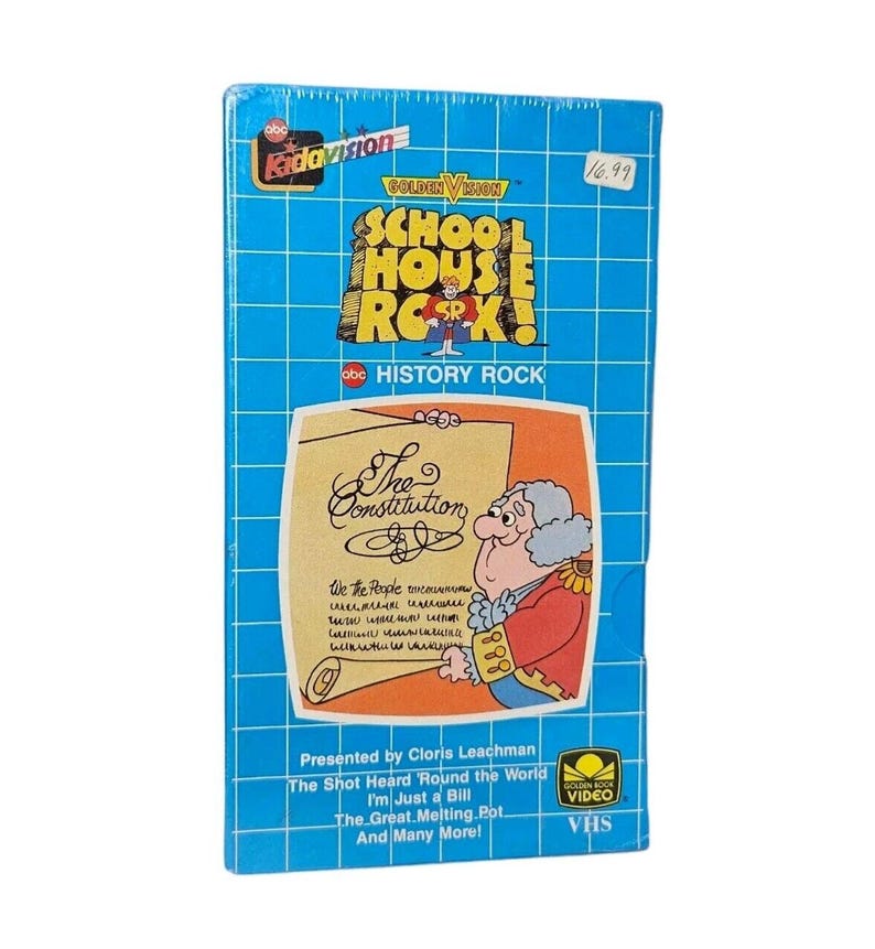 School House Rock History Abc VHS New Sealed Golden Vision 1987 USA ...