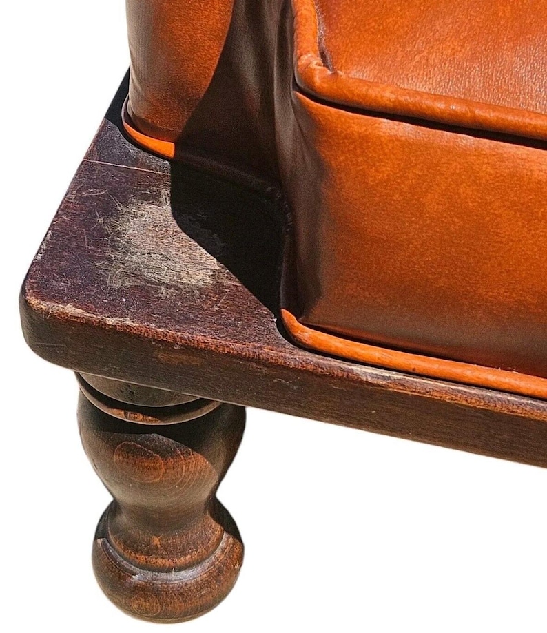 Vintage Ethan Allen Nesting Stacking Foot Stool MCM Wood Vinyl Square ...