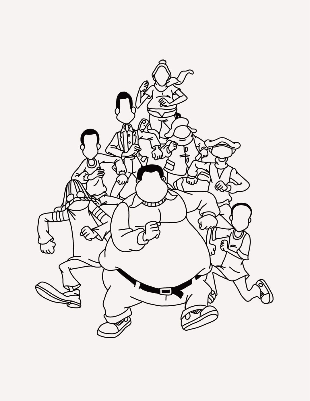 Early Cartoon Coloring Page - Etsy