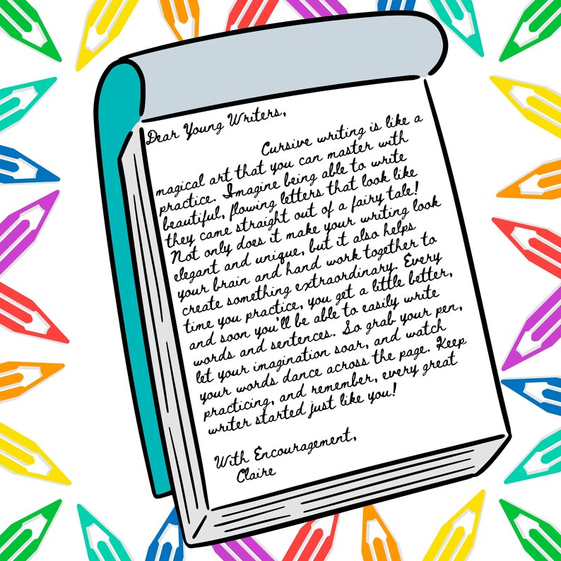 CURSIVE WRITING WORKBOOK - Etsy