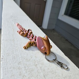 Cute Articulated Dragon Keychain Multicolor - Etsy