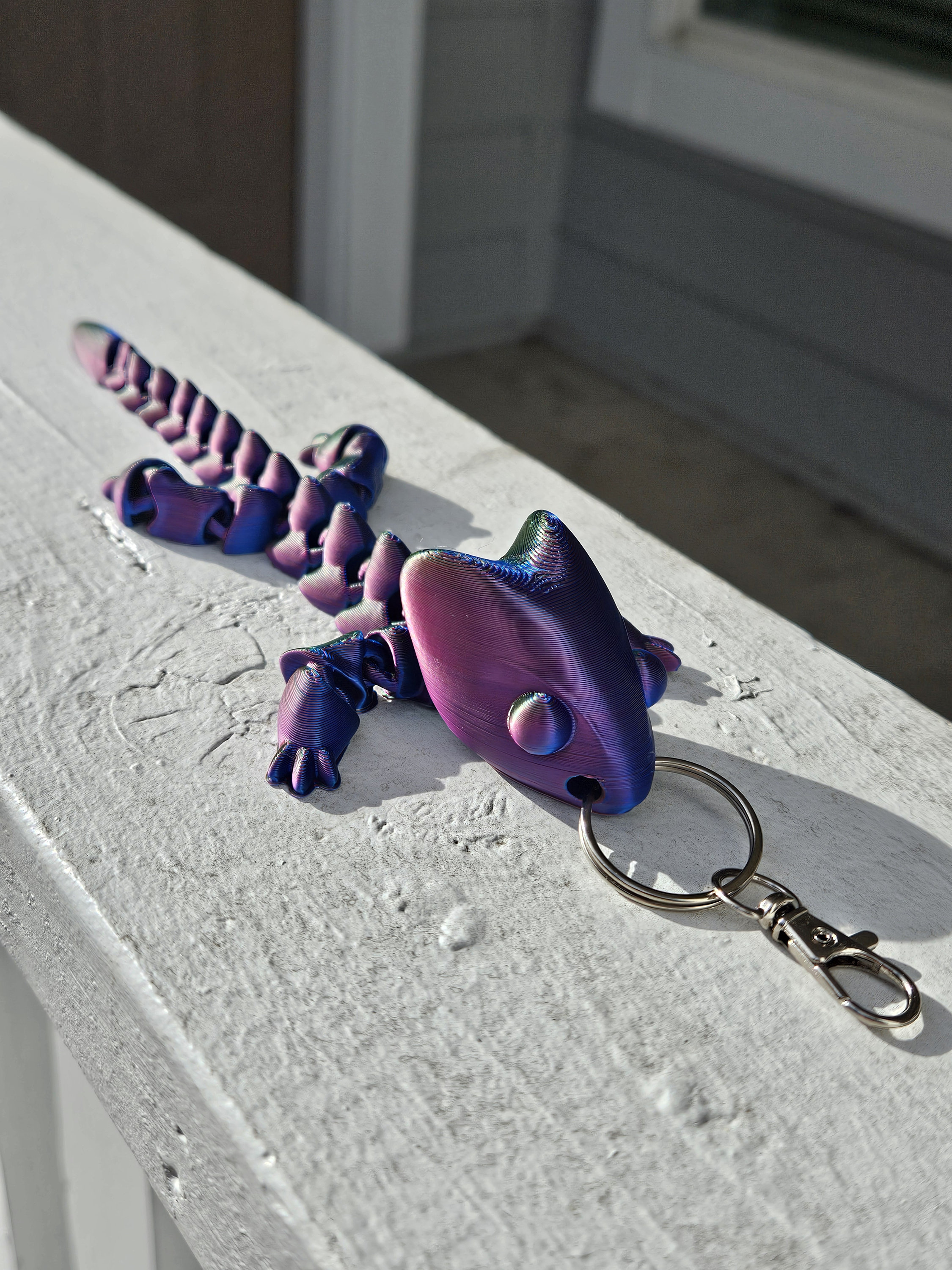 Cute Articulated Dragon Keychain Multicolor - Etsy