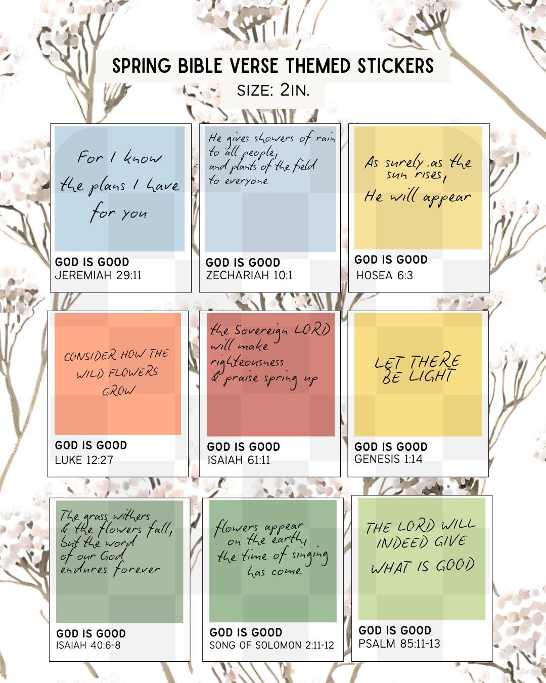 Bible Verse Jesus Stickers | Faith Based | Christian | Religious Decor ...