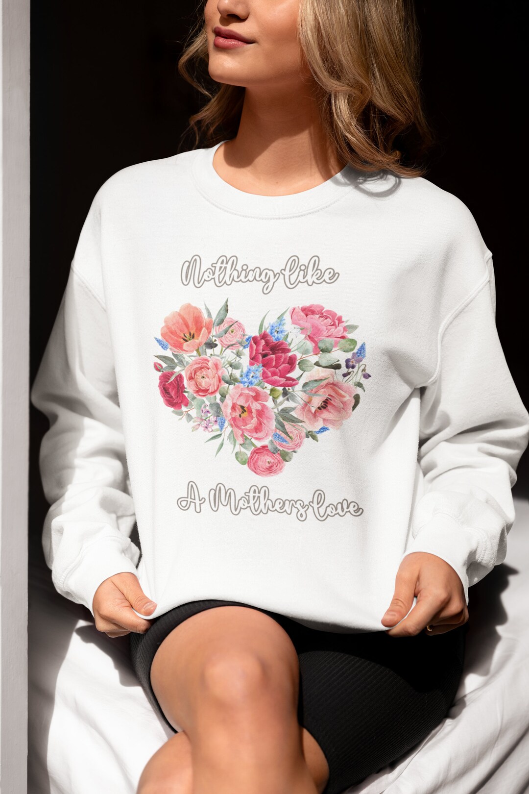 Cozy up to Maternal Love Heart Floral Sweatshirt Perfect Gift for Mom ...