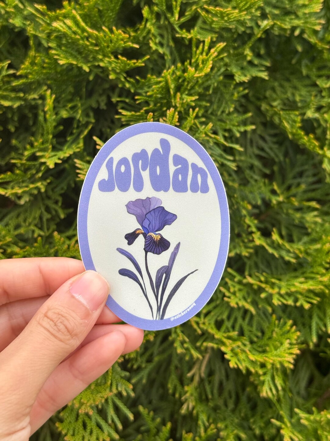 Jordan Black Iris Sticker: Waterproof Laptop Decal - Etsy