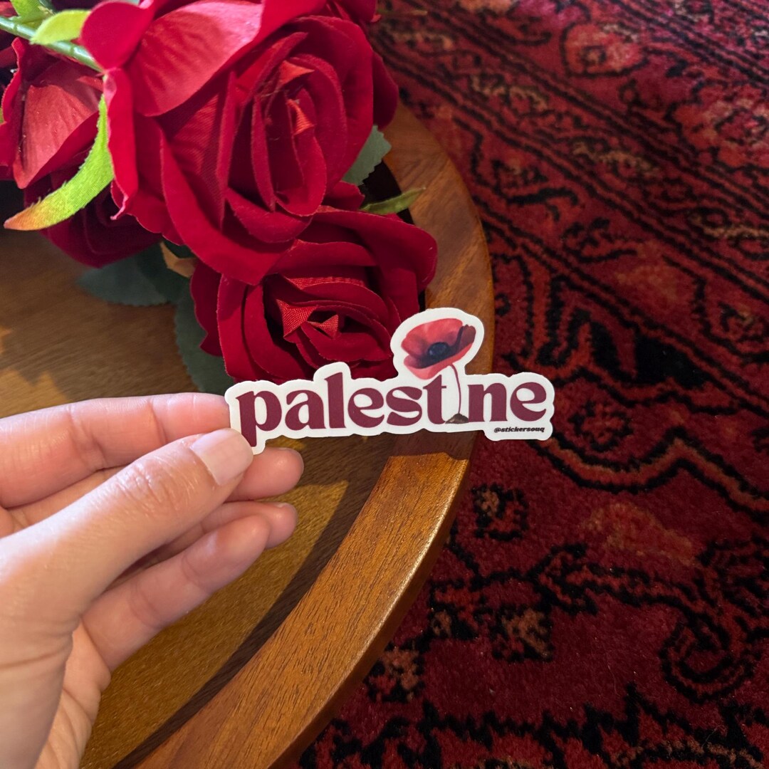 Palestine Poppy Sticker - Etsy