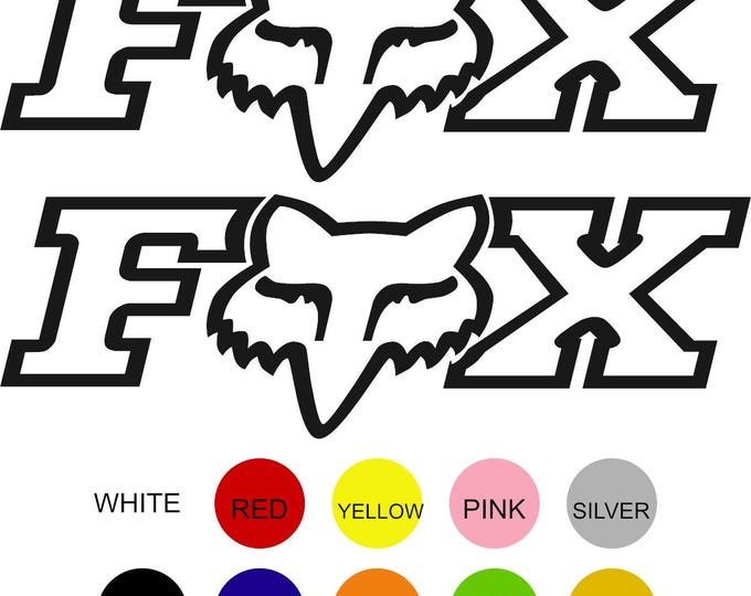 Fox Shocks Logo Decal - Etsy