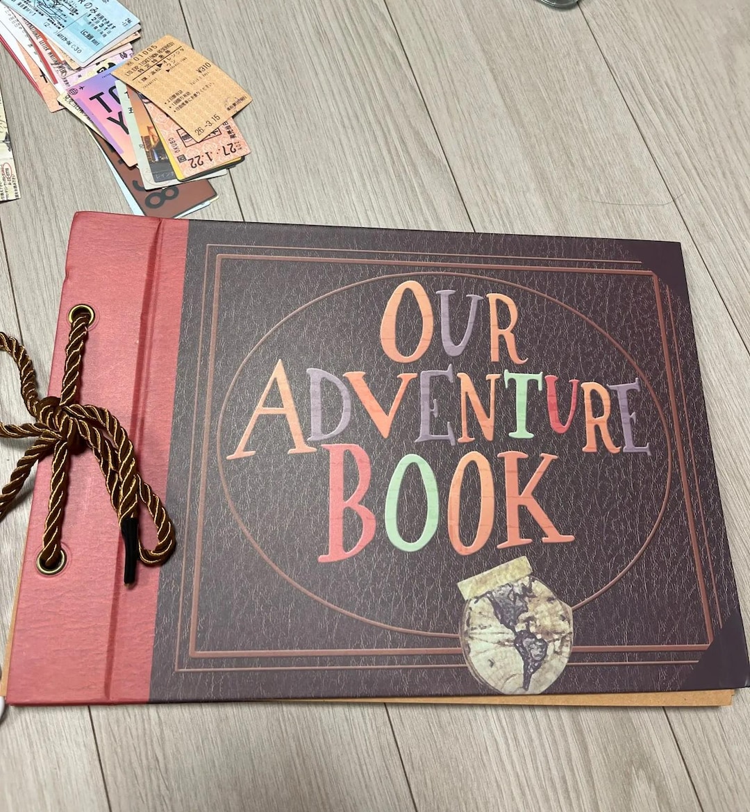 Handmade DIY Family Scrapbook Our Adventure Book Retro Travel Memory ...