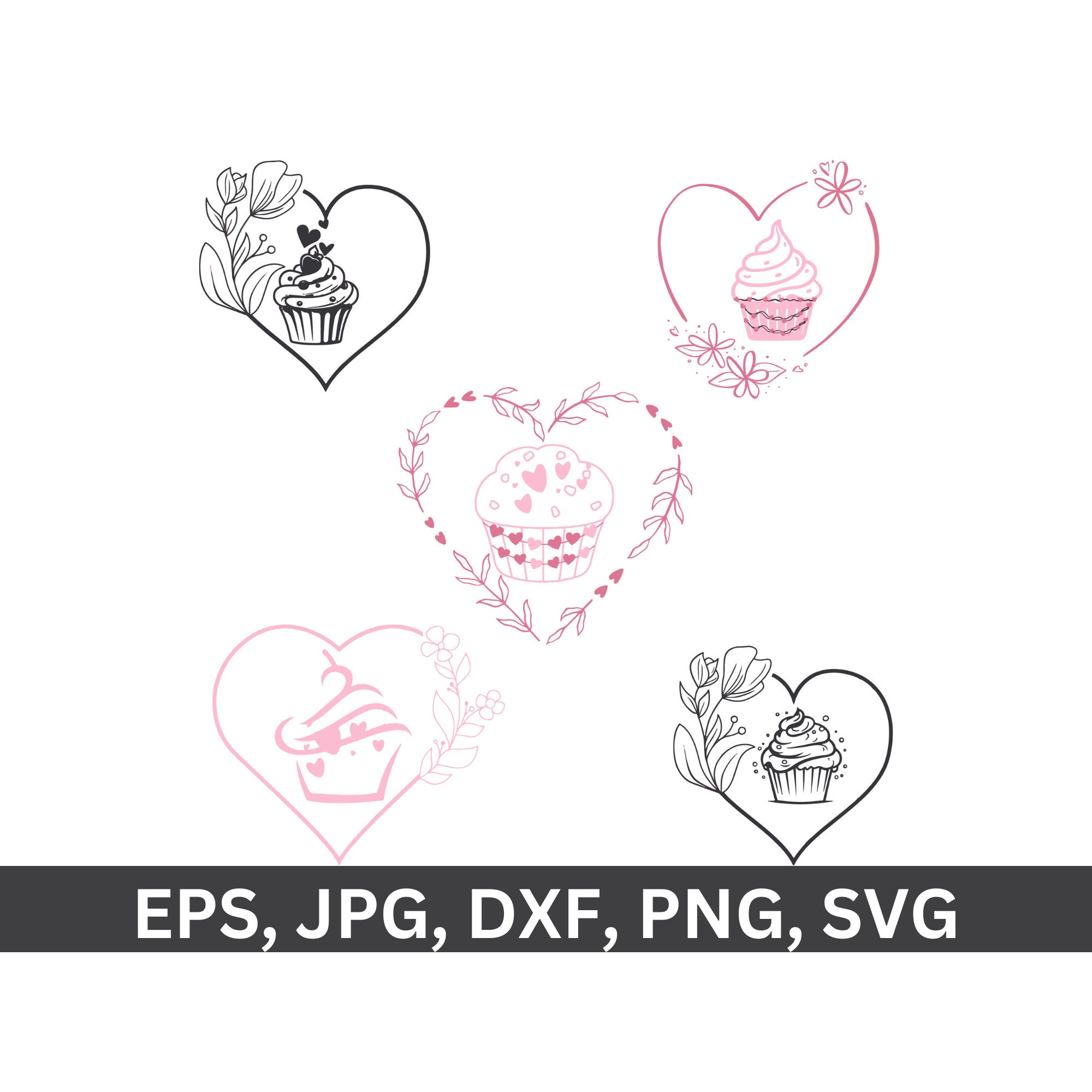 Cupcake Design Svg , Cupcake Svg Bundle , Cupcake Shirt Svg , Cupcake ...