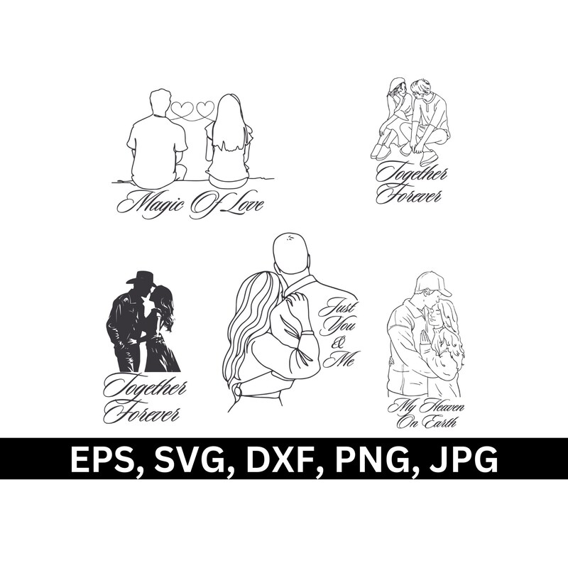 Couple Line Art - Etsy