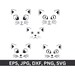 Cat Face Svg Bundle ,cute Cat Svg , Cat Svg Bundle ,cat Face Svg , Cute ...