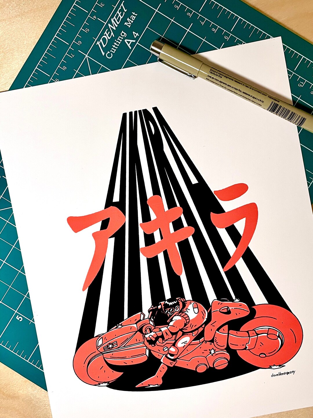 Akira Original Art Print - Etsy
