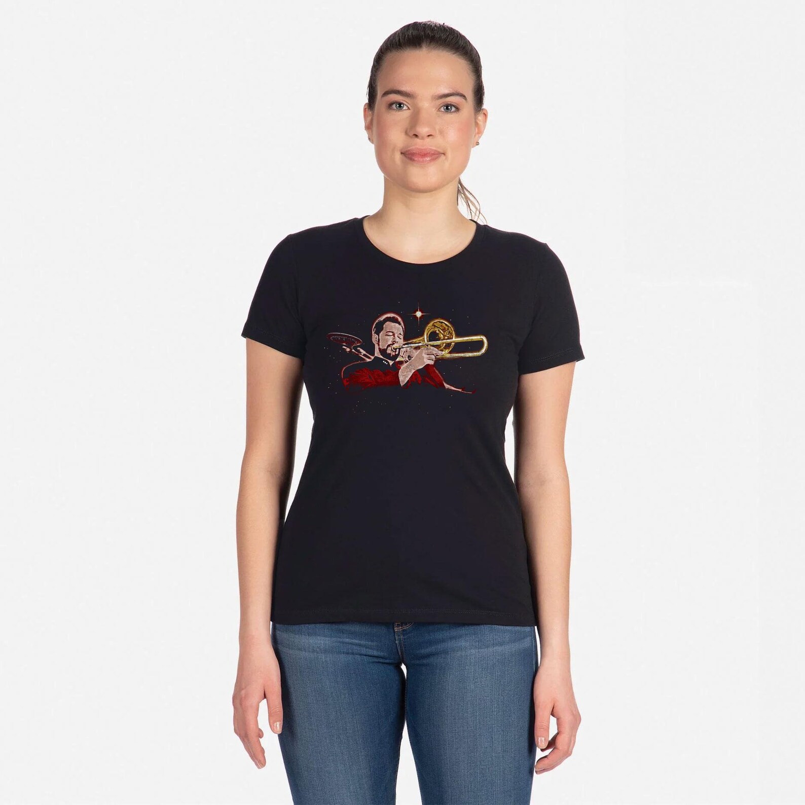 Commander Riker Star Trek TNG | Women's Tee - Etsy