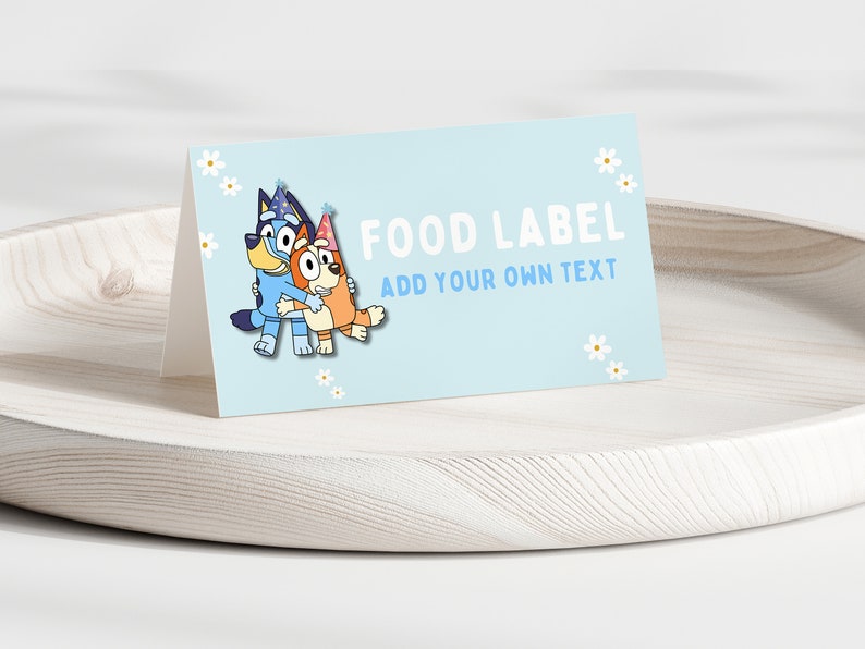Editable Birthday Food Label, Party Food Label, Canva Template, Digital ...