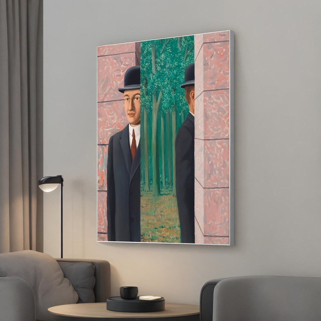 Rene Magritte in Search of Pleasure Canvas Painting, Surrealism Art ...
