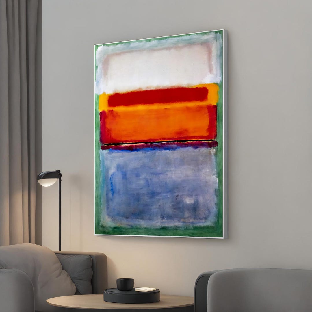 Mark Rothko Inspired Abstract Canvas Art - Vibrant Multicolor ...