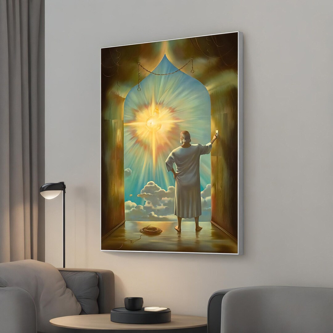 Jesus Christ Vladimir Kush Canvas Painting, Surrealism Art, Famous ...