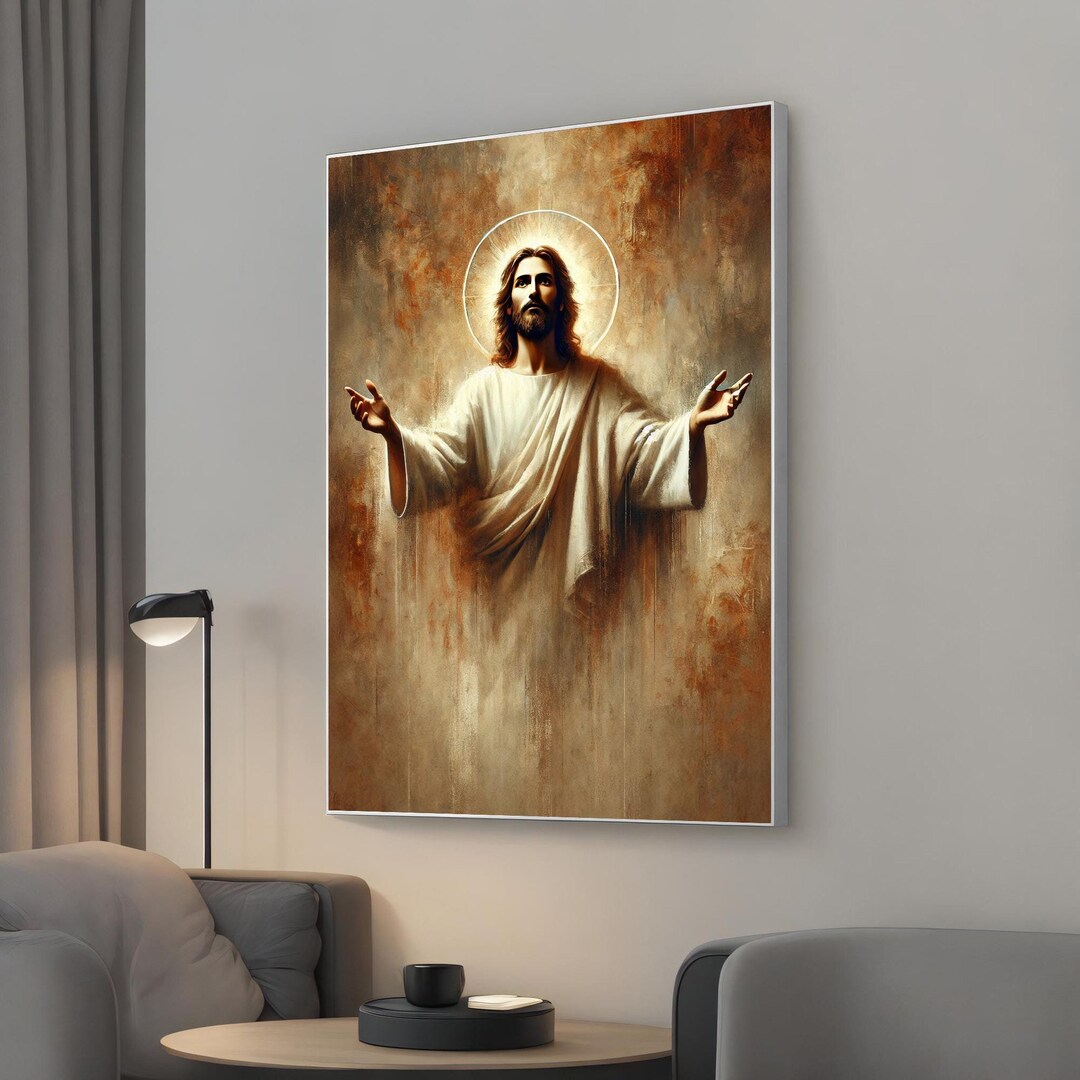 Jesus Christ Canvas Wall Art - Spiritual Religious Decor ...