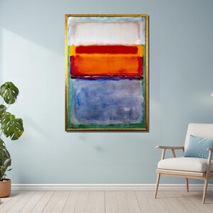 Mark Rothko Inspired Abstract Canvas Art - Vibrant Multicolor ...