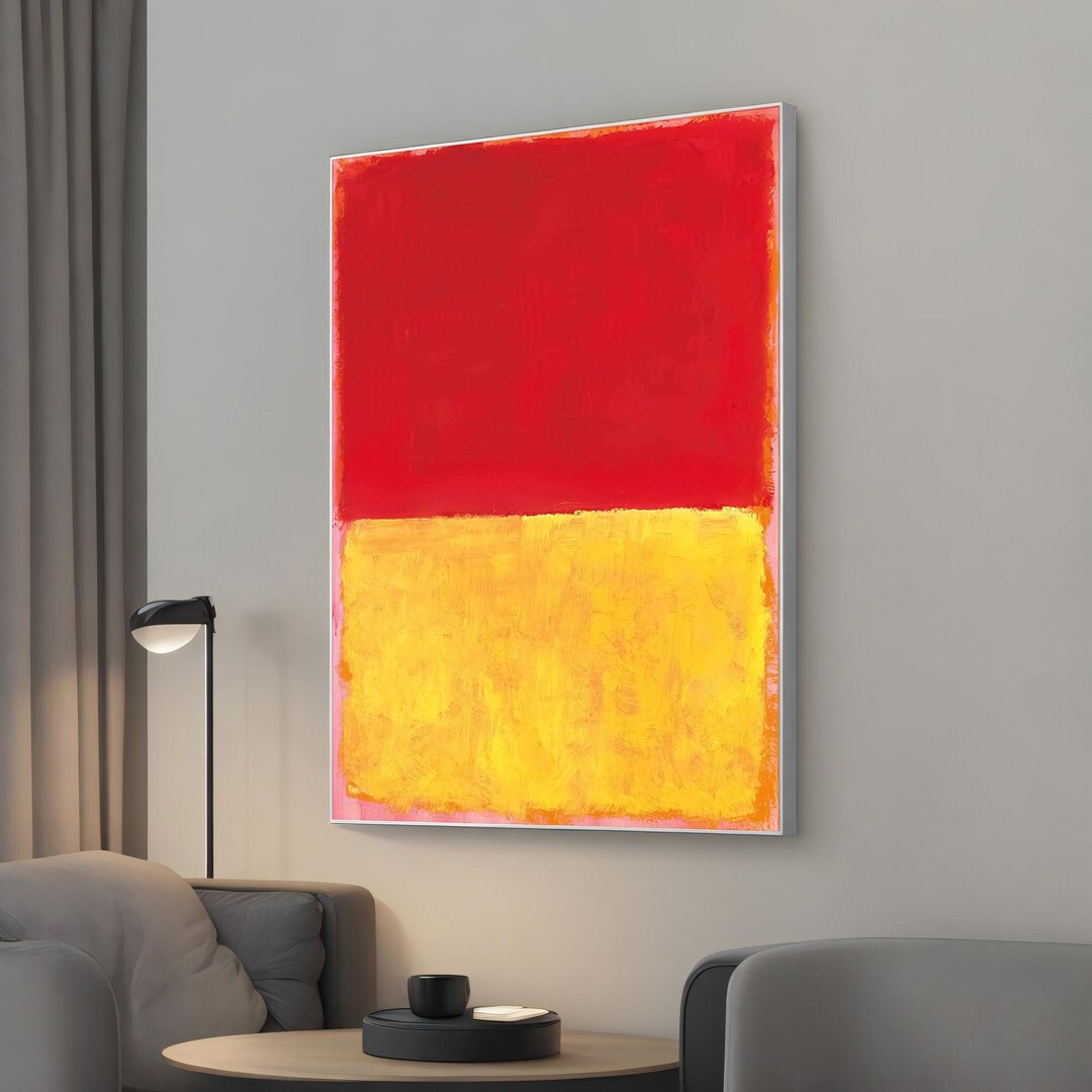 Mark Rothko Print - Red Canvas Wall Decor, Birthday Gift Idea, Museum ...