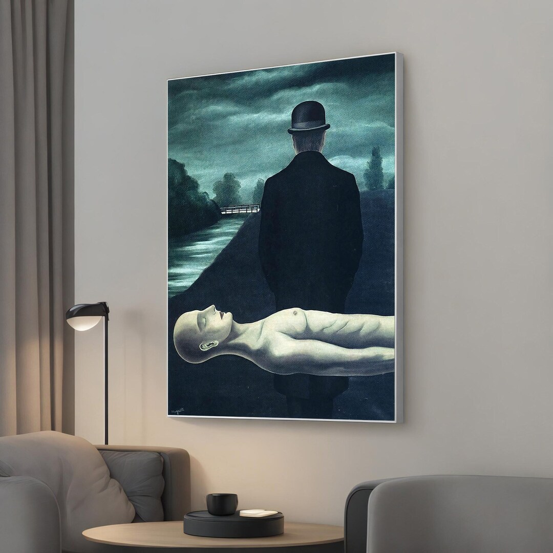 René Magritte, the Musings of the Solitary Walker Canvas Painting ...