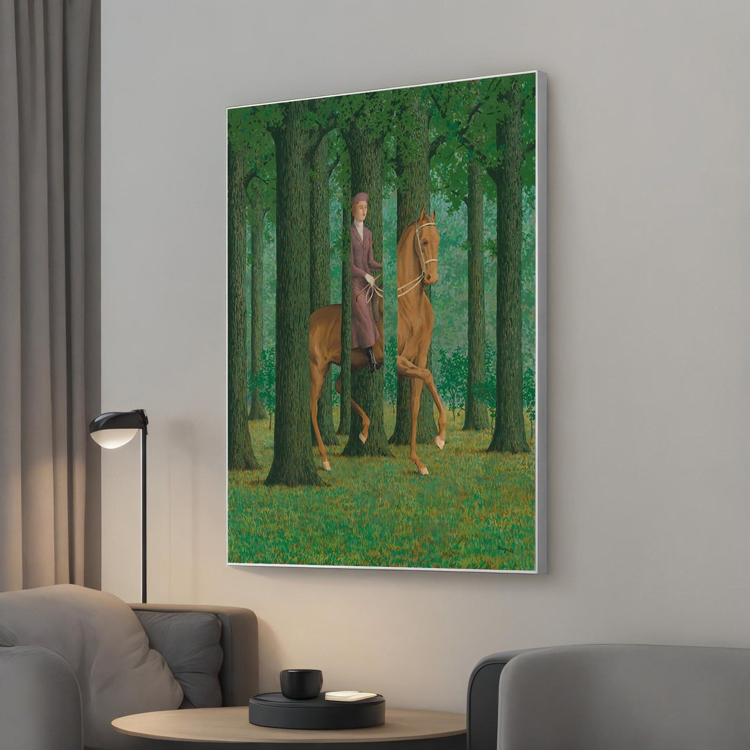 René Magritte Canvas Painting, the Obstacle of the Void 1965 Artwork ...