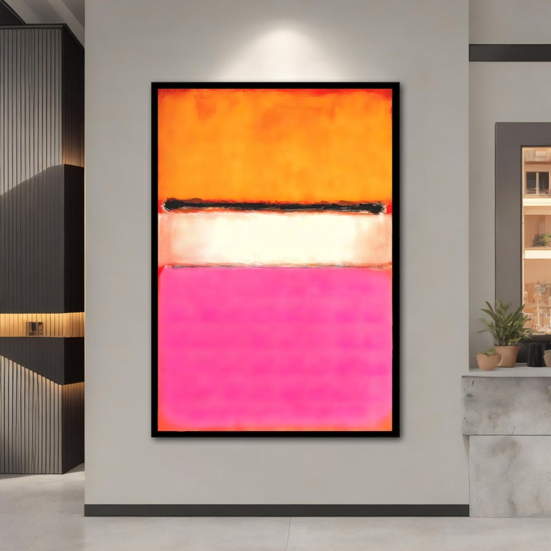 Rothko Reproduction Print, Abstract Minimalism Poster, Modern Wall ...