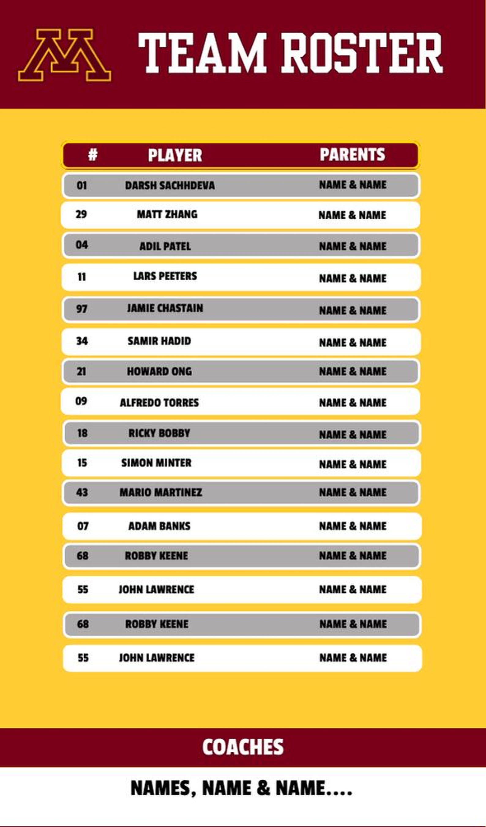 Editable Team Lanyard Template - Canva Template for Team Roster Card ...