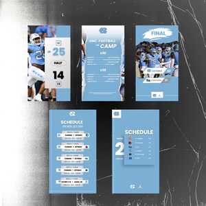 25 Sports Social Media Canva Package Templates Football Themed Premium ...