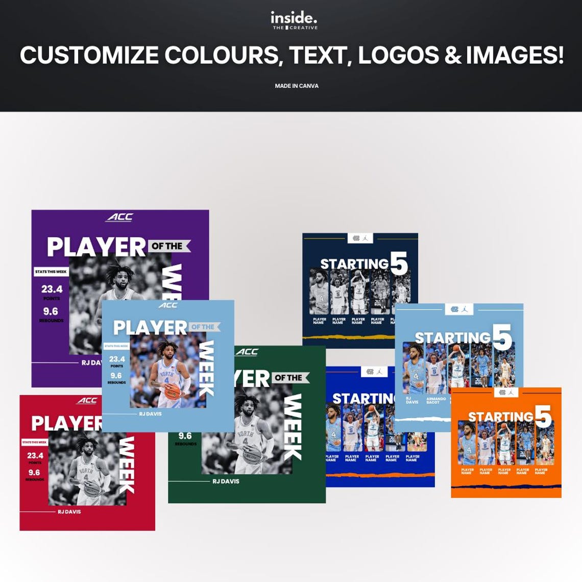 Editable Team Lanyard Template - Canva Template for Team Roster Card ...