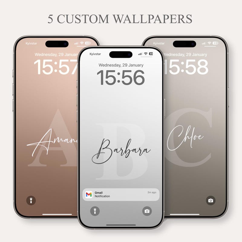 Custom Name Wallpaper - Etsy
