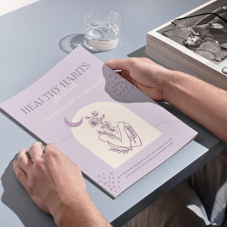 Healthy Habits Workbook: How to COMMIT to Your Goals - Etsy
