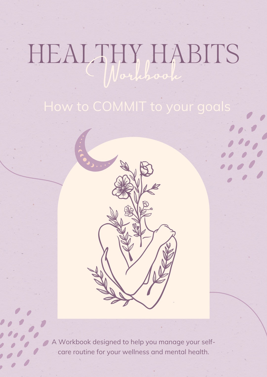 Healthy Habits Workbook: How to COMMIT to Your Goals - Etsy
